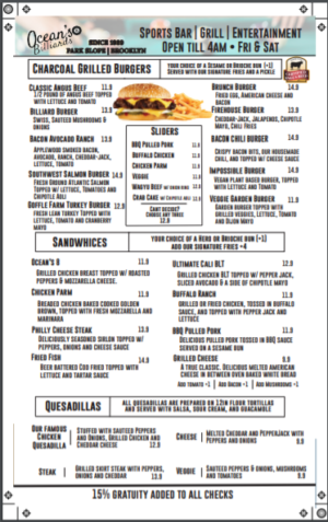 Bar & Grill – Oceans 8